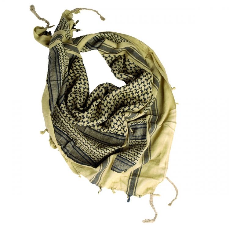 Shemagh Scarf (Khaki/Black) - Mökkimies.com